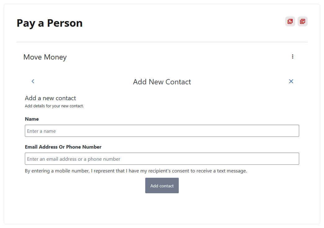 Pay a Person: Digitally Send Money to Another Person